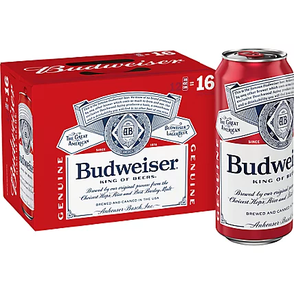 Budweiser 16oz Can - West Hills Beer